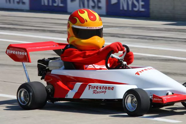 Restored Firestone Mascot Go-Kart (replica) - Eagle Cafe