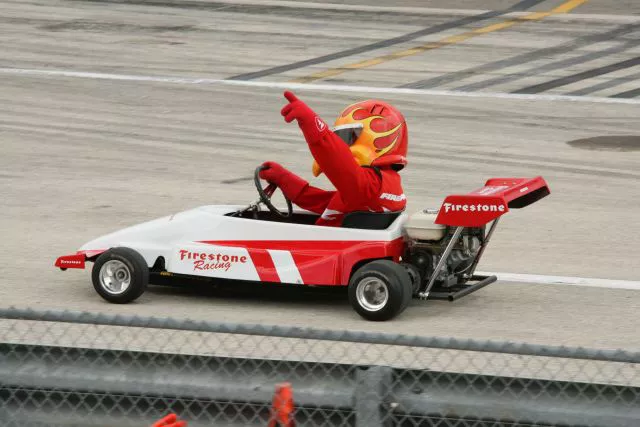 Restored Firestone Mascot Go-Kart (replica) - Eagle Cafe